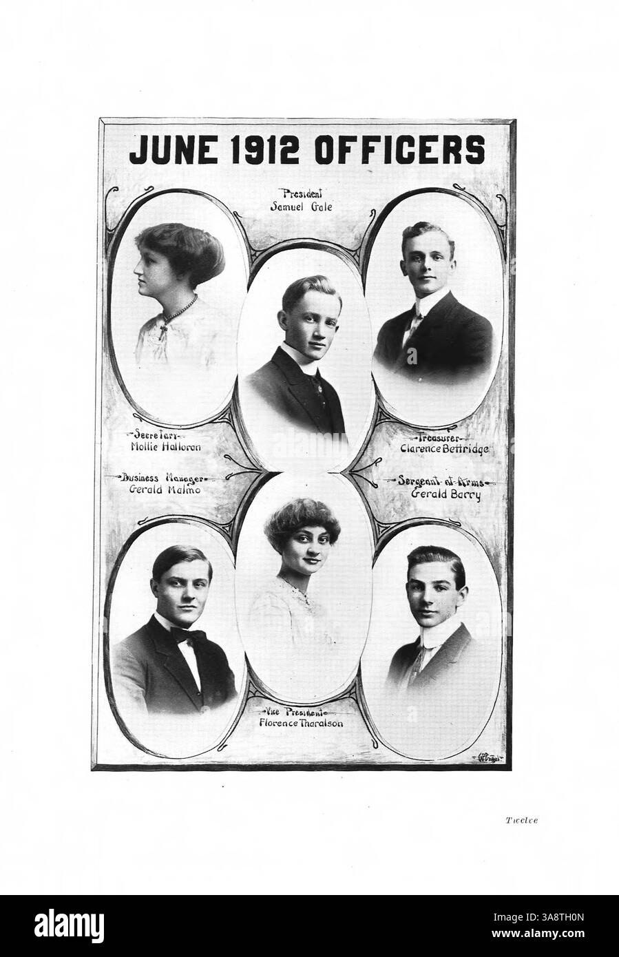 The 1912 polaris yearbook documents the student body hi-res stock ...