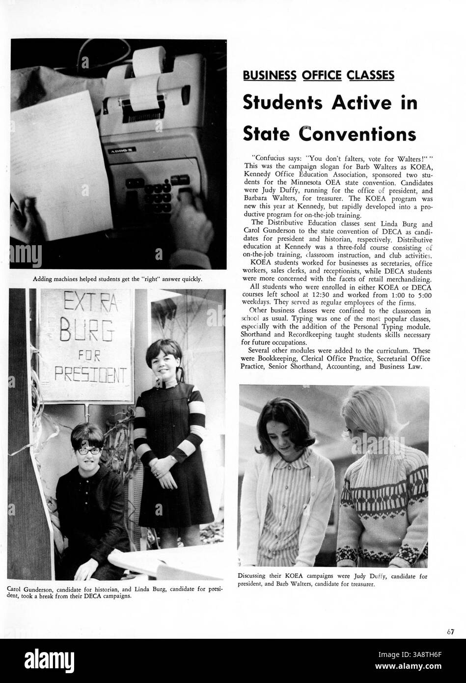 Profiles '68 is the 1968 yearbook from Kennedy High School, featuring ...