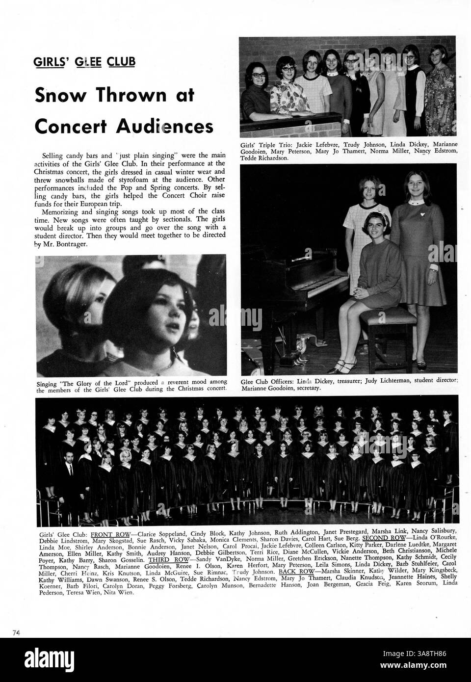 This high school yearbook, Profiles '68, showcases students, teachers ...