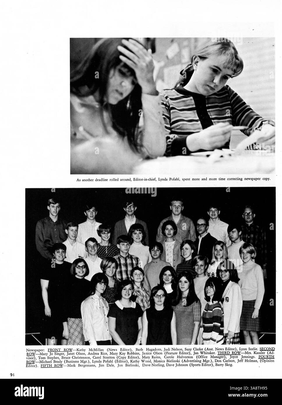 The 1968 yearbook from Kennedy High School, Profiles '68, features the ...