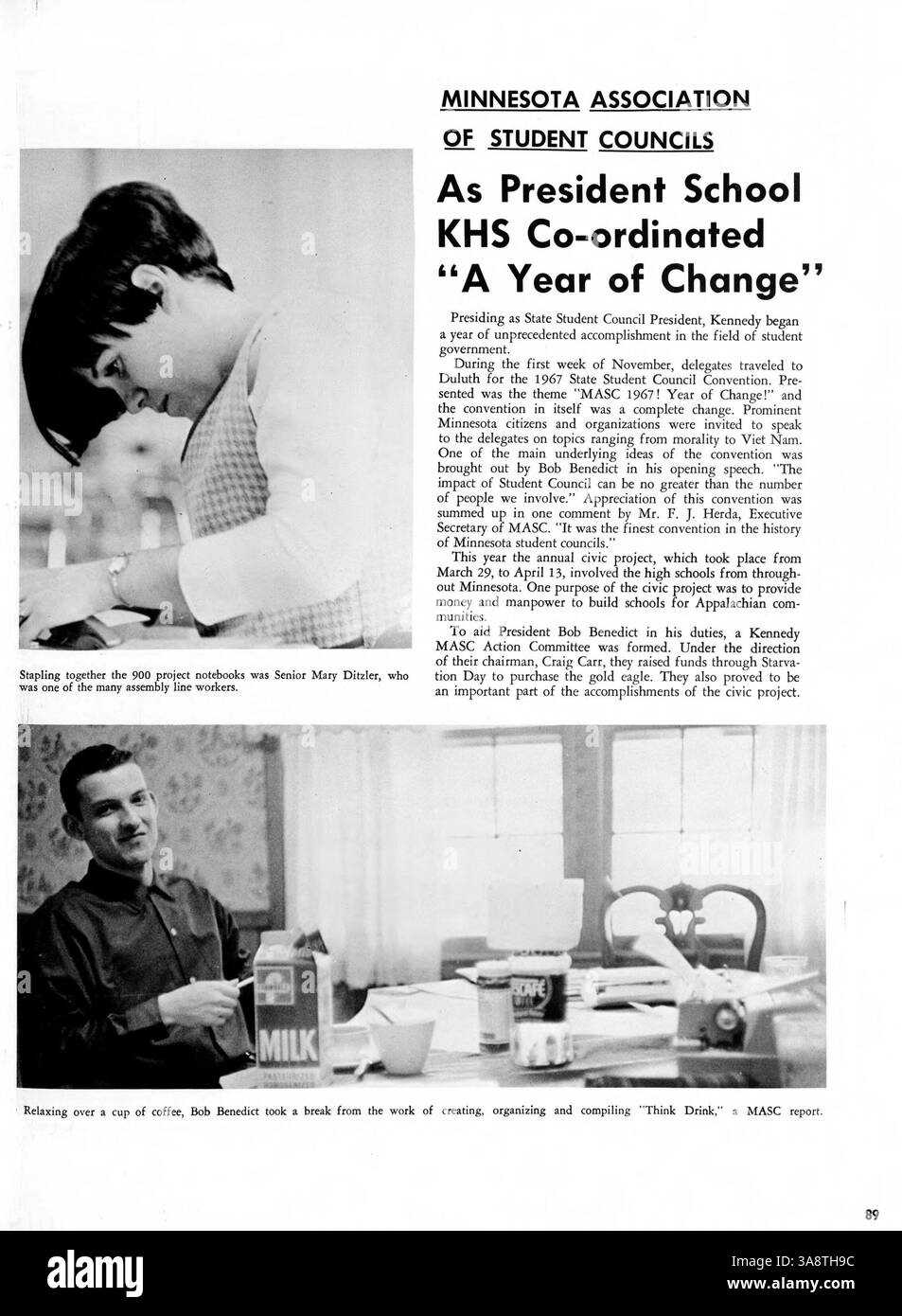 Profiles '68, the 1968 Kennedy High yearbook, includes photographs and ...