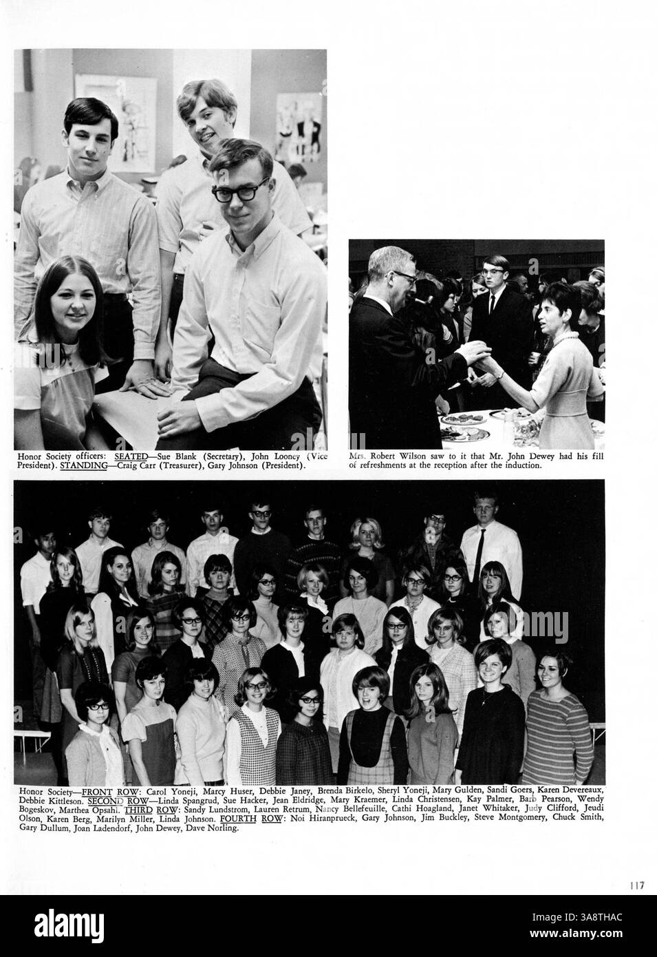 Capturing key moments from the 1967 1968 school year hi-res stock ...