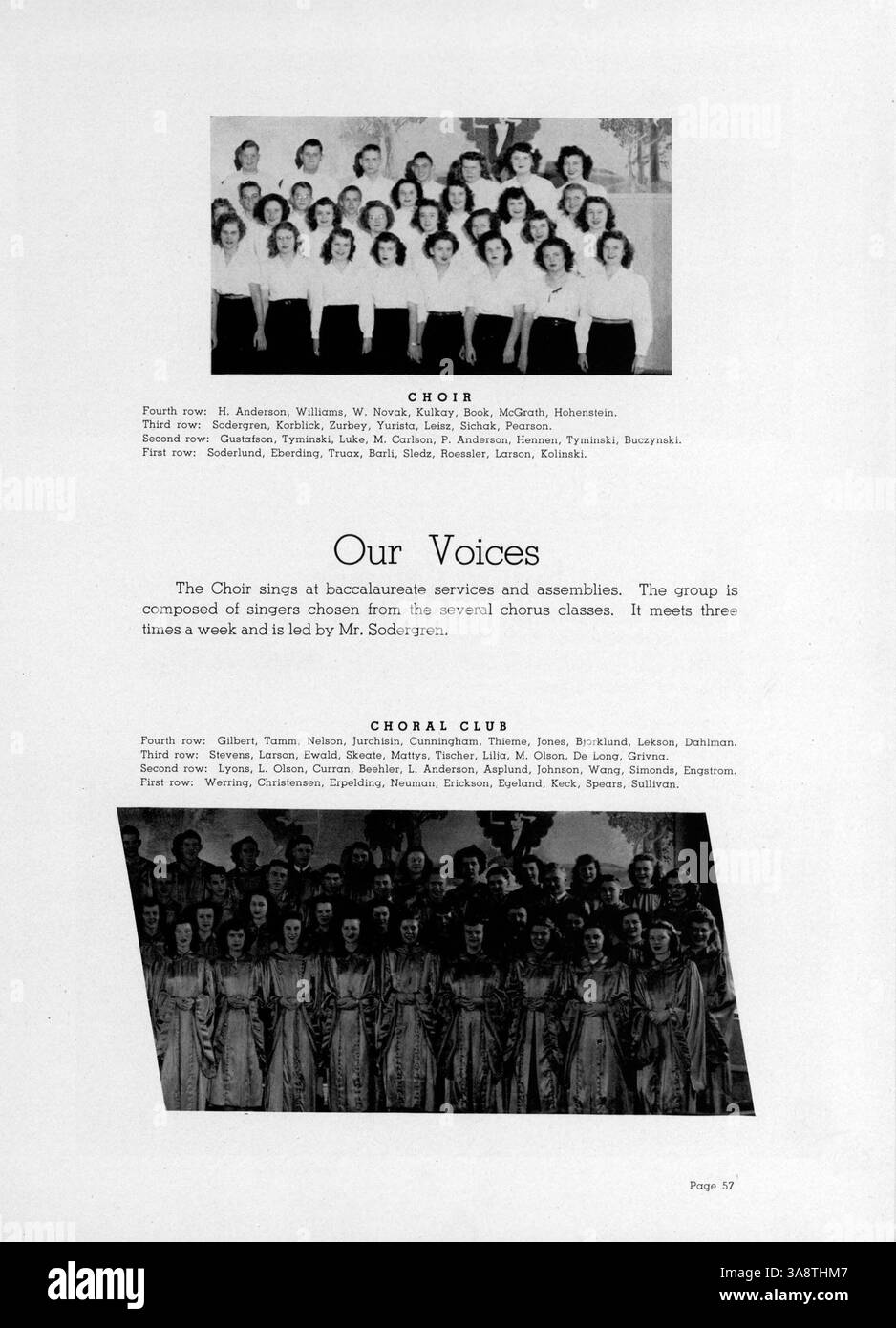 The 1945 'Wizard' yearbook from Edison High School documents the major ...