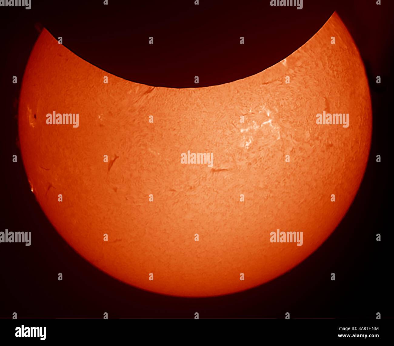 Wimbledon, London, UK. 29th March, 2025. Partial eclipse of the Sun ...