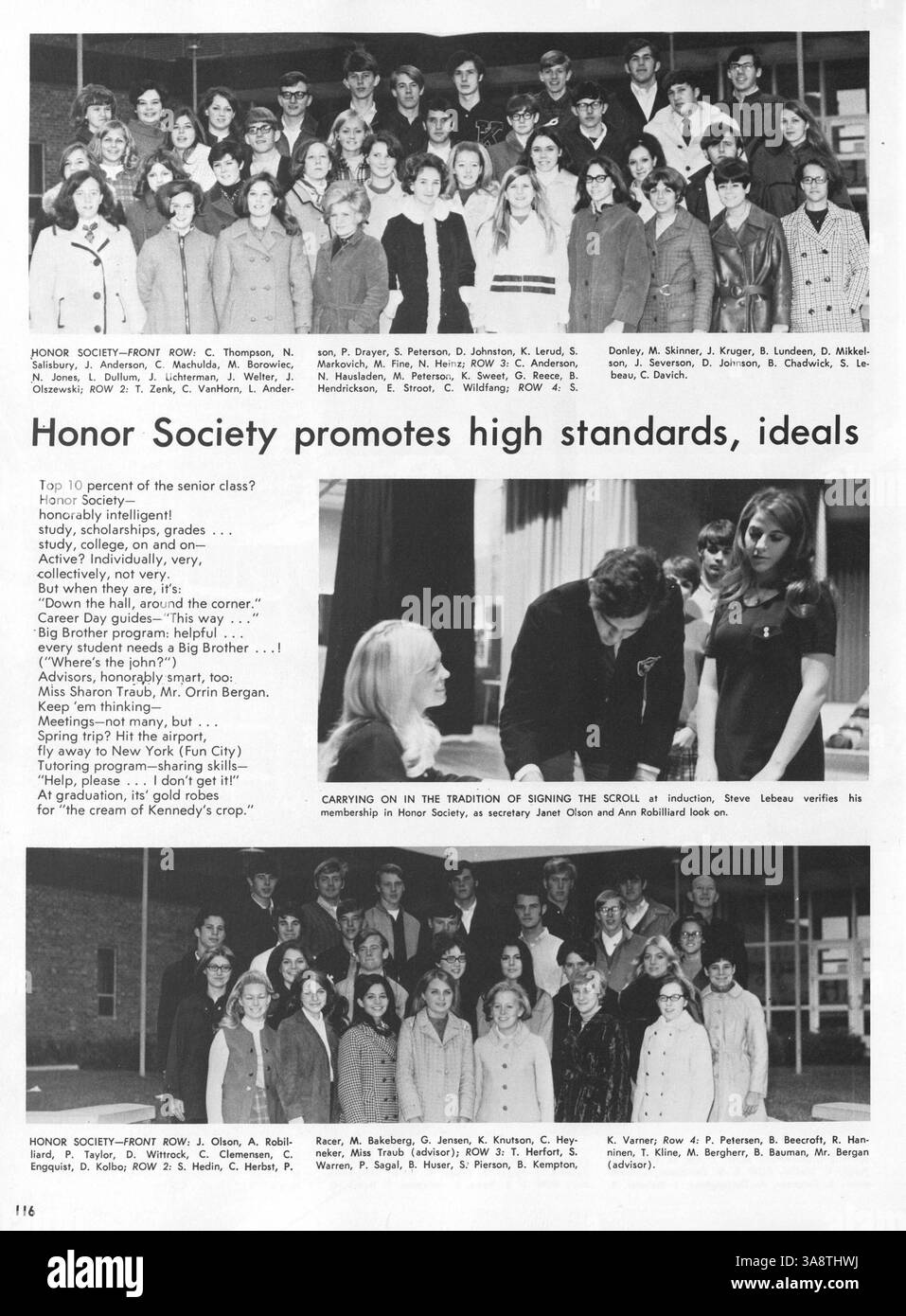 This 1970 yearbook from Kennedy High features students, teachers, clubs ...