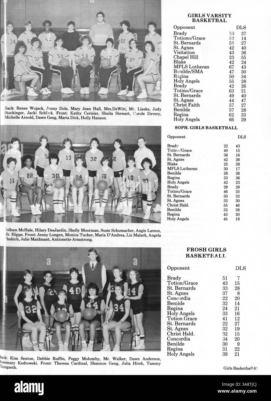 This yearbook from De La Salle High School records key events of the 1984-1985 school year ...