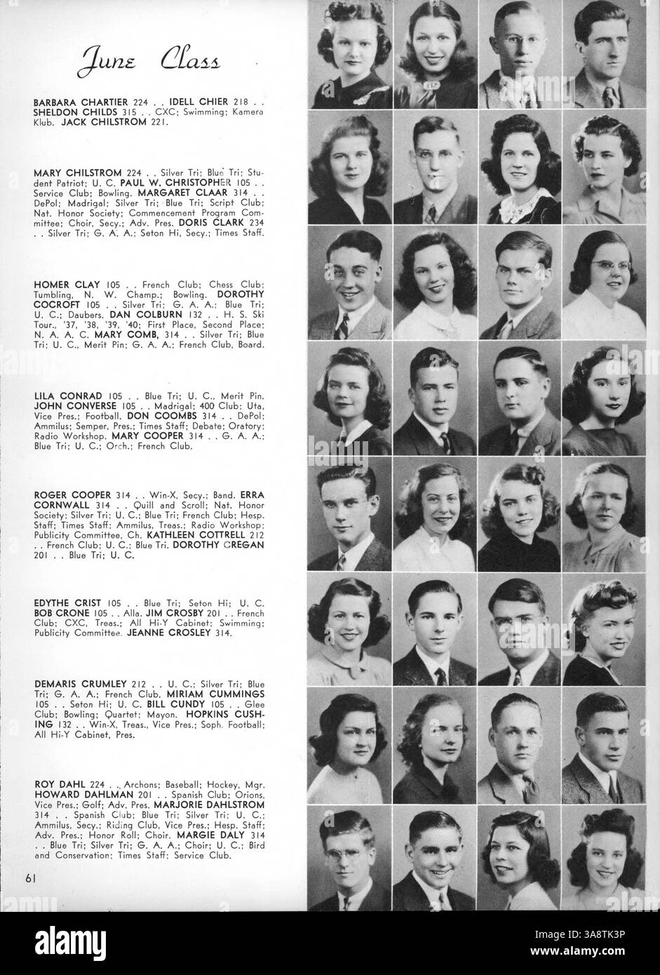 The Hesperian Yearbook from West High for 1940 captures the highlights ...