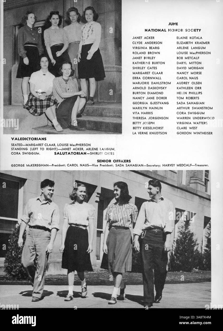 The Hesperian Yearbook for 1940 from West High details the students ...