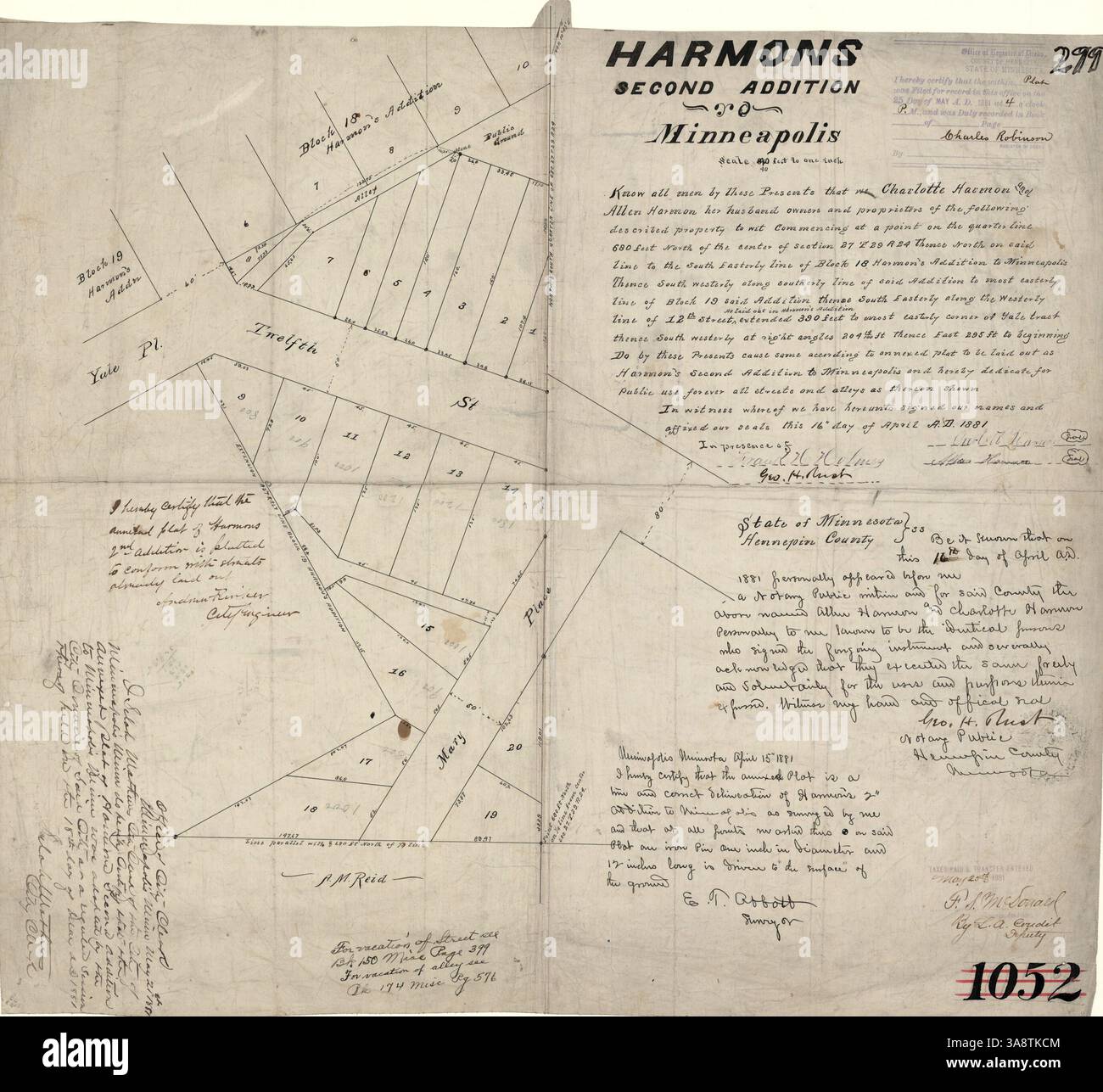 Harmon's Second Addition to Minneapolis is a development that ...