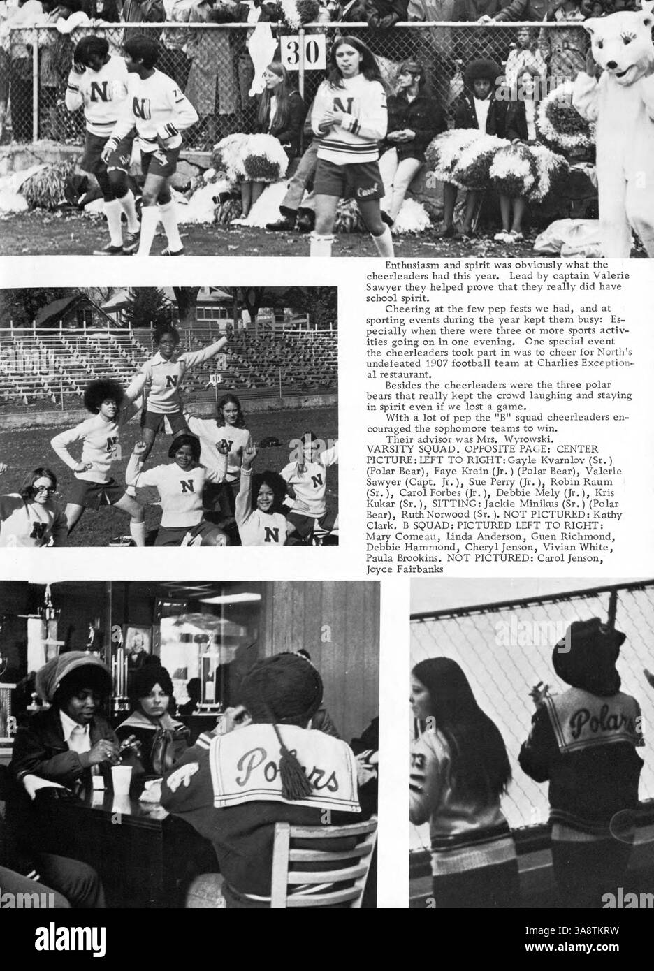 The 1972 Polaris Yearbook from North High documents key events of the ...