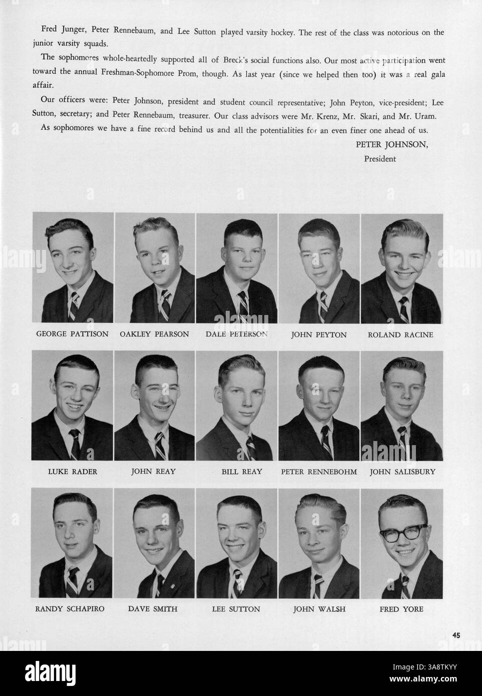 This 1960 Mustang Yearbook from Breck School captures the 1959-1960 ...