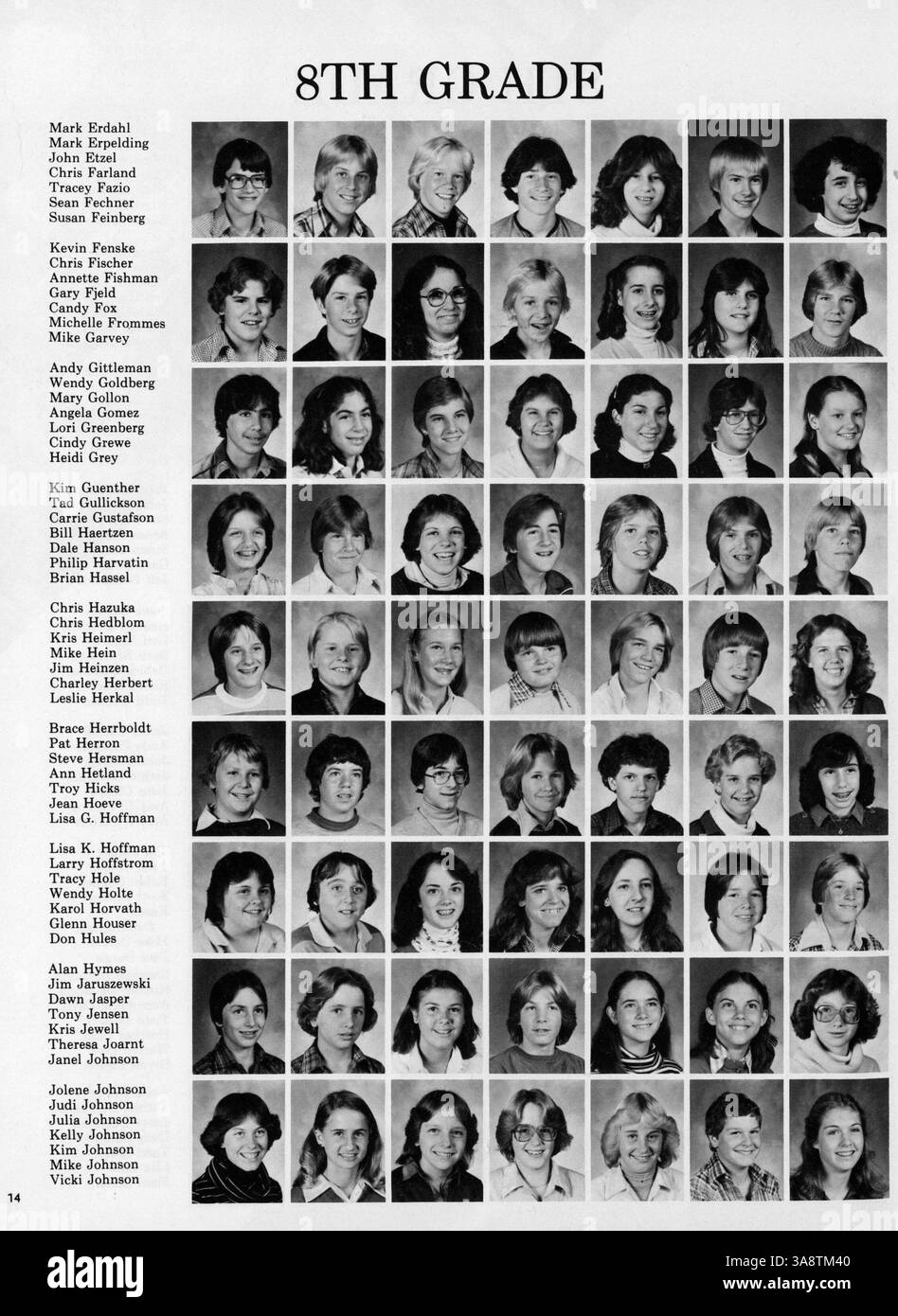 The Hopkins North Junior High Yearbook from 1980 documents the students ...