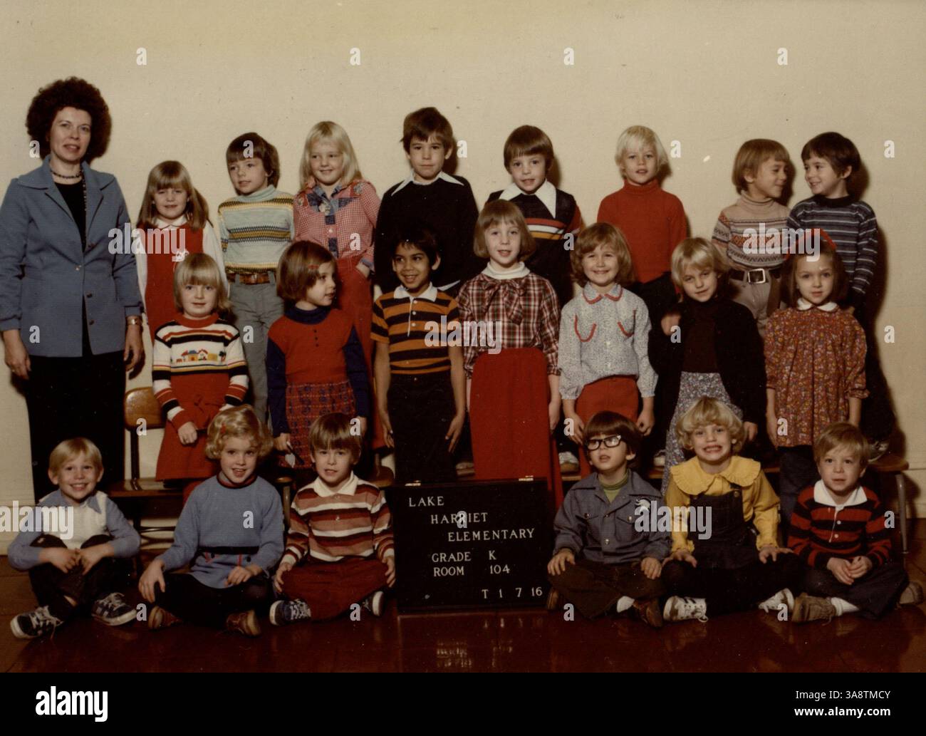 The 1977 Lake Harriet Elementary Yearbook captures class photos from ...
