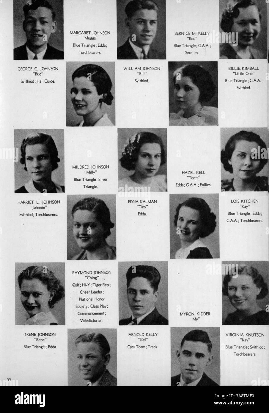 The 1935 South High 'Tiger' yearbook showcases the major events and ...