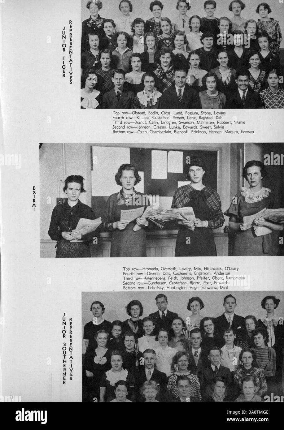 This 1935 'Tiger' yearbook highlights the academic and extracurricular ...