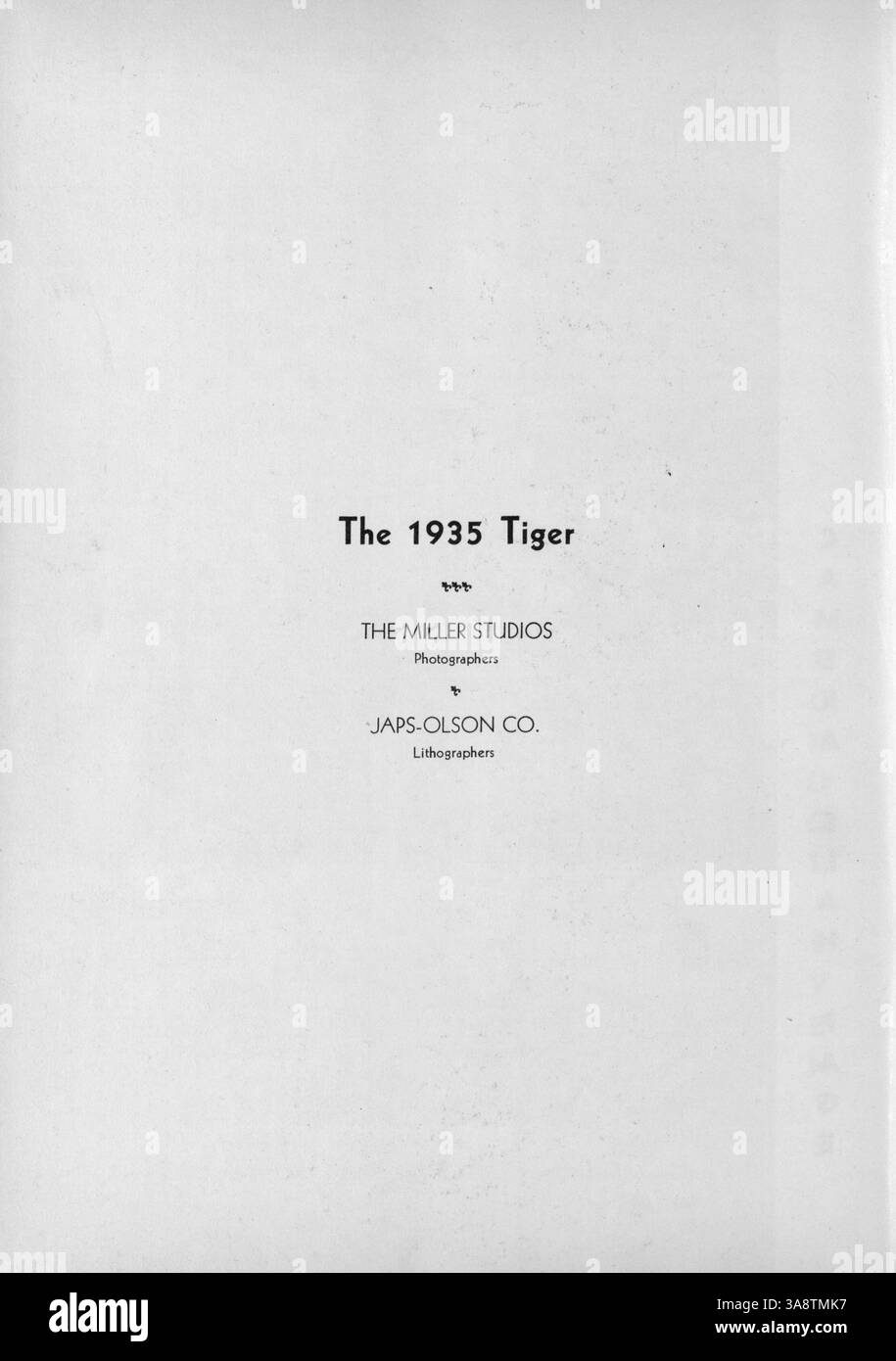 This yearbook, 'Tiger' from 1935, documents the South High School ...