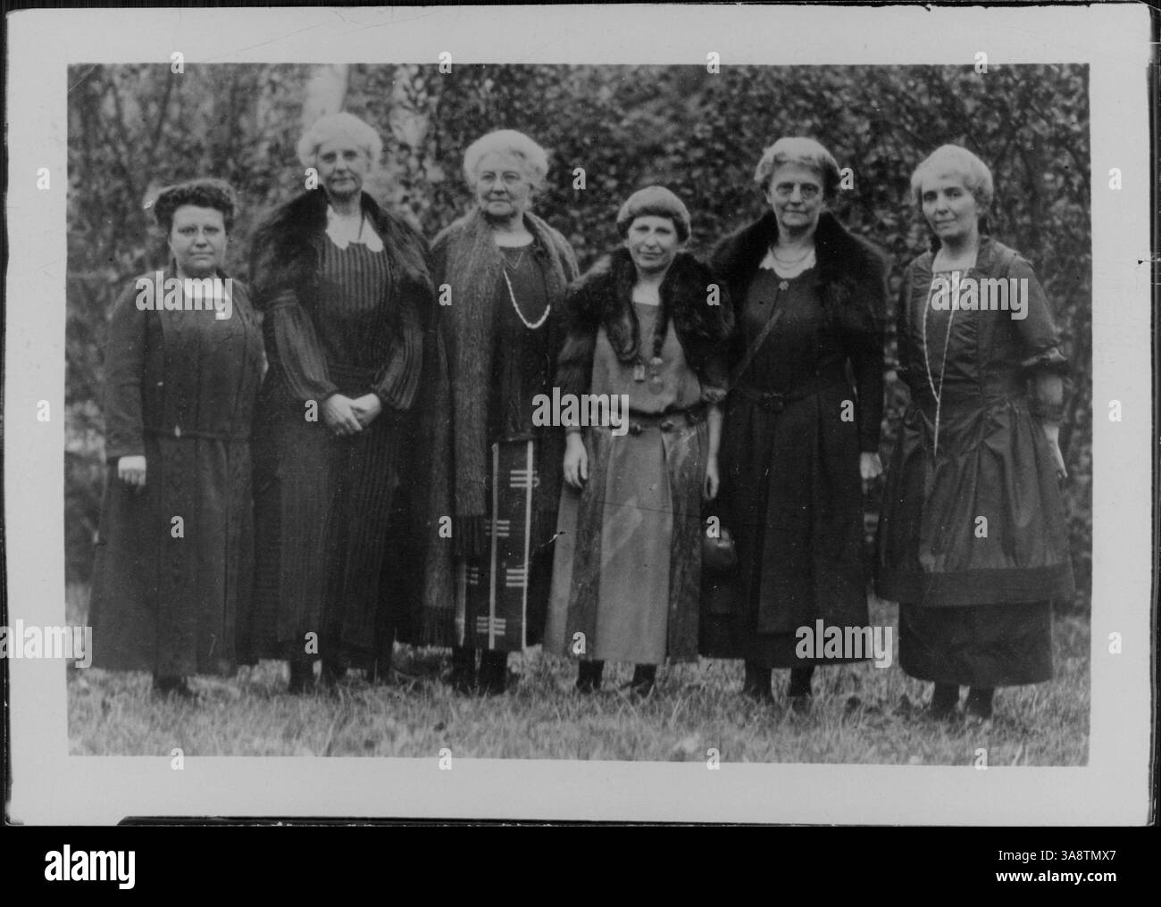 The officers of the Woman's Foreign Missionary Society, shown from left ...
