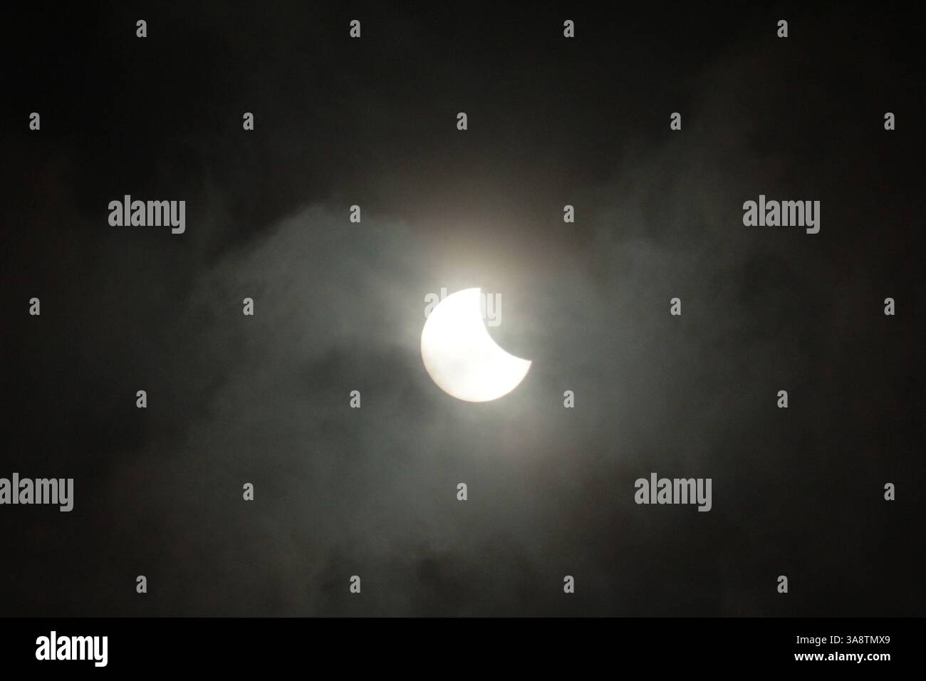 Partial solar eclipse visible in the UK, with the Moon covering around ...