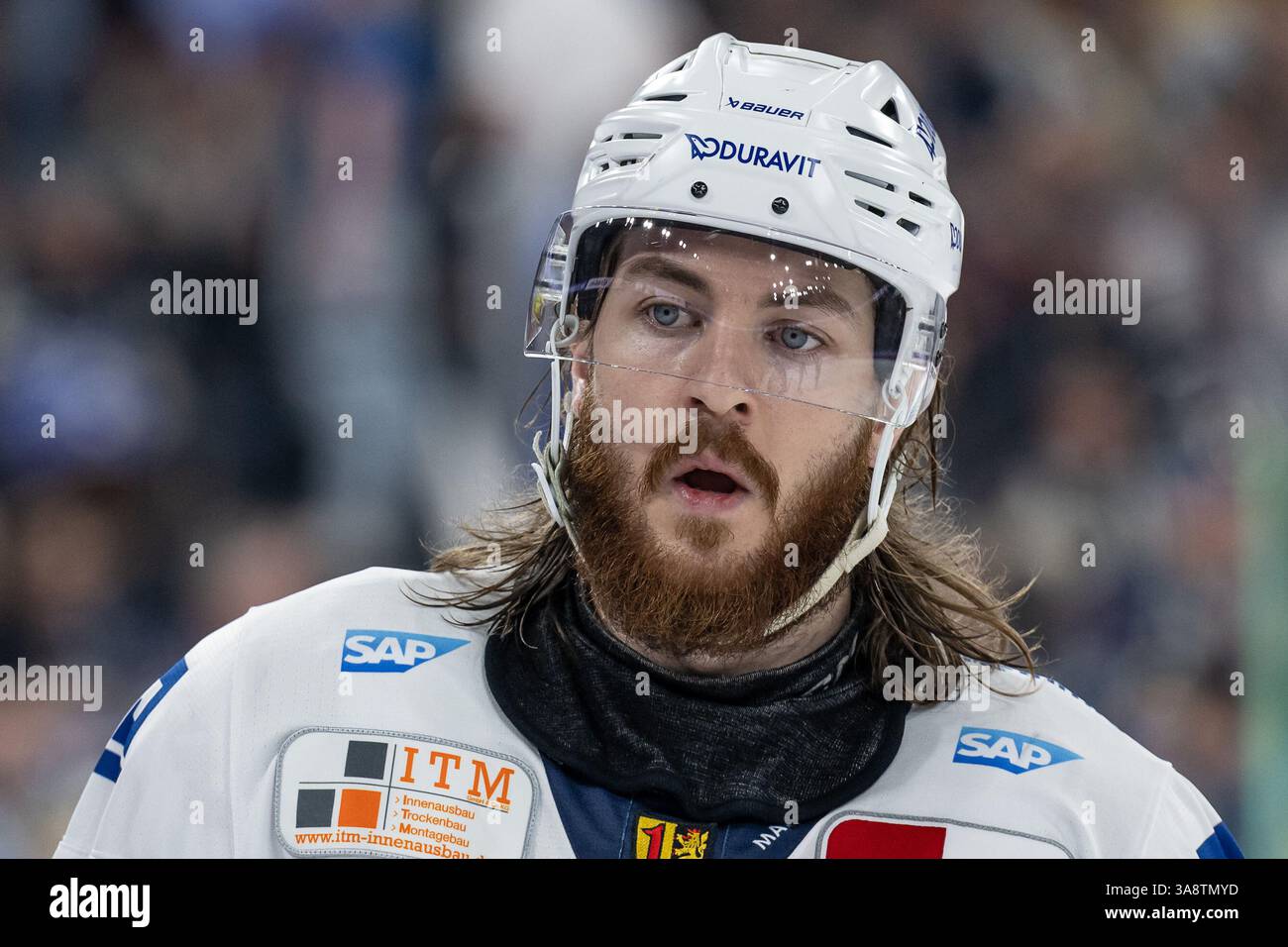 Ryan MacInnis (Adler Mannheim, #74) / Portrait / Portraet. GER, EHC Red ...