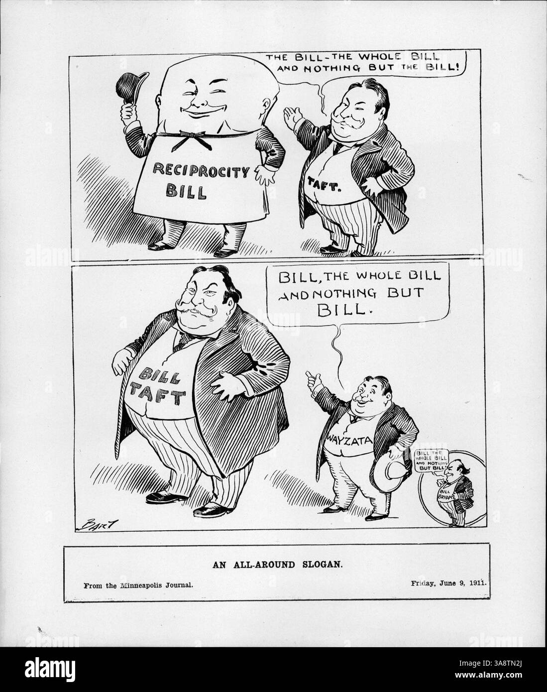 This cartoon highlights political commentary surrounding Taft’s ...