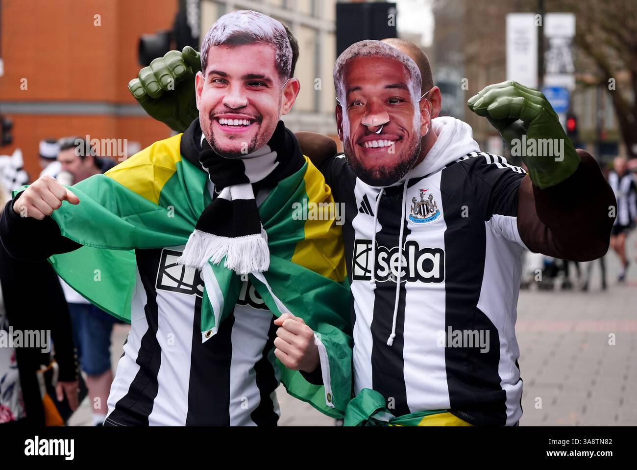 Newcastle United fans ahead of the Carabao Cup trophy parade in ...