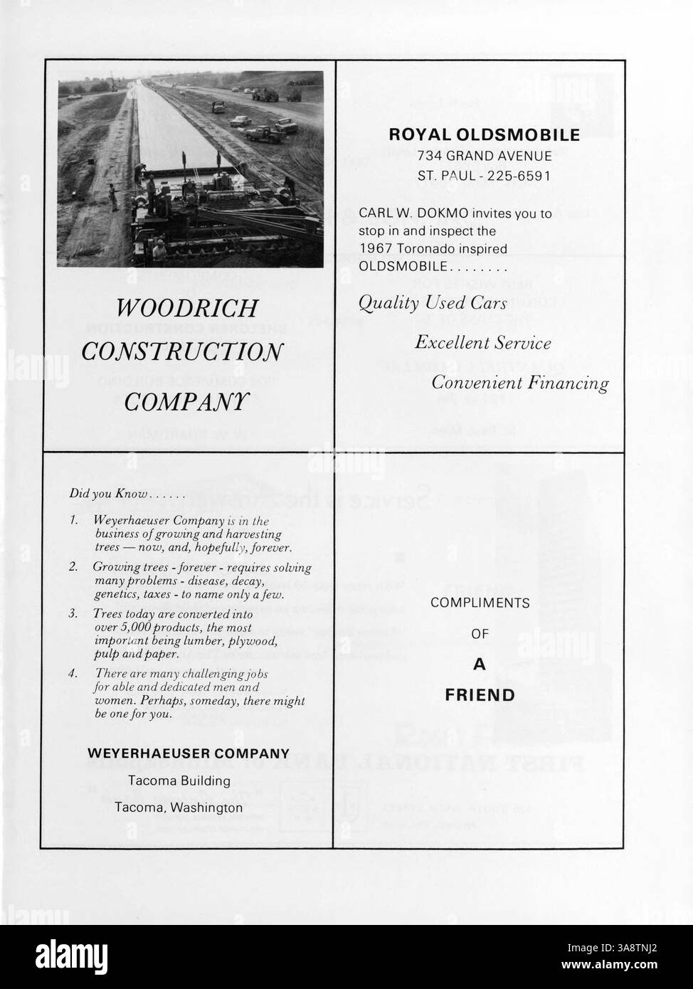 The 1967 mustang yearbook from breck school highlights key event hi-res ...