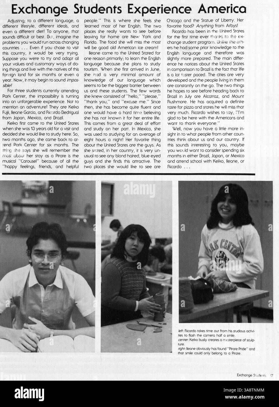 The 1983 yearbook from Park Center High School highlights student life ...