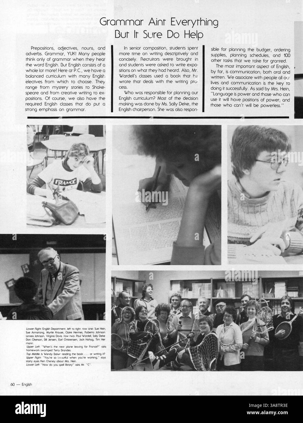 The 1983 Park Center High School yearbook showcases the key moments of ...