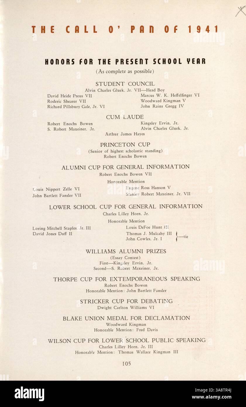 The 1941 edition of the 'Call-O'-Pan' yearbook from Blake High School ...