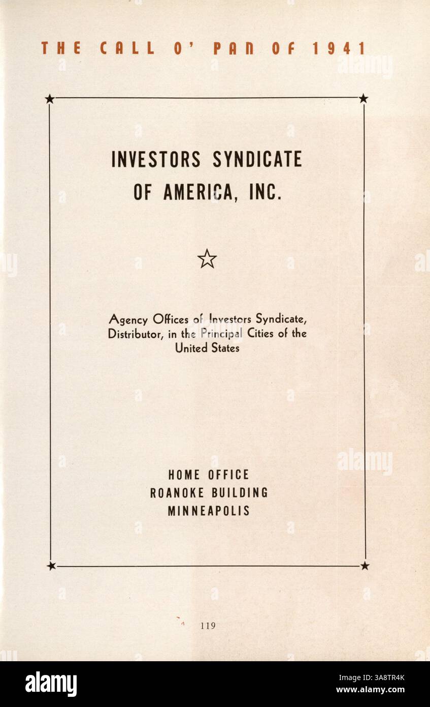 Blake High School's 1941 'Call-O'-Pan' yearbook highlights the key ...