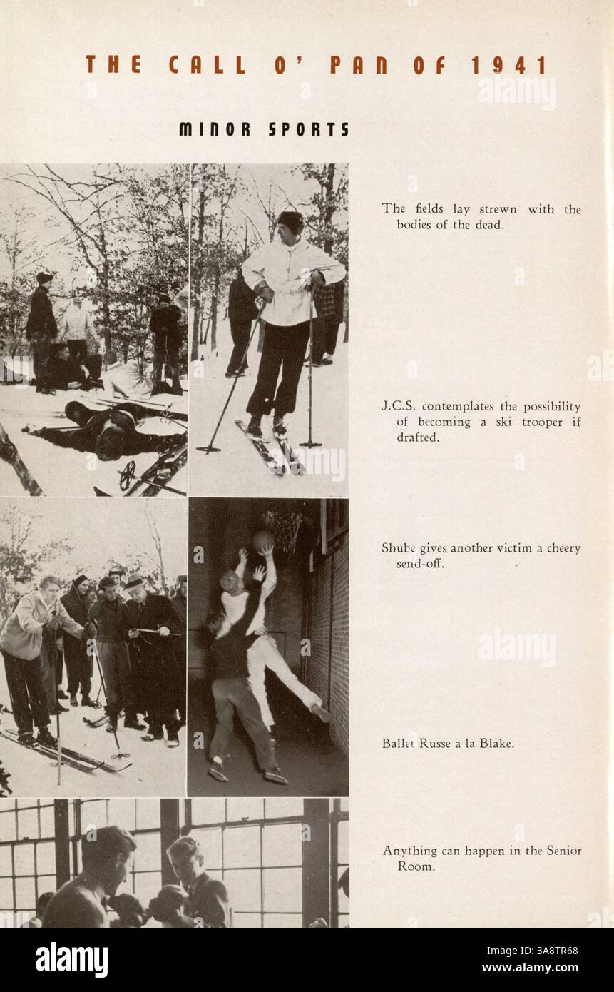 This 1941 Blake Yearbook captures key elements of the school year ...