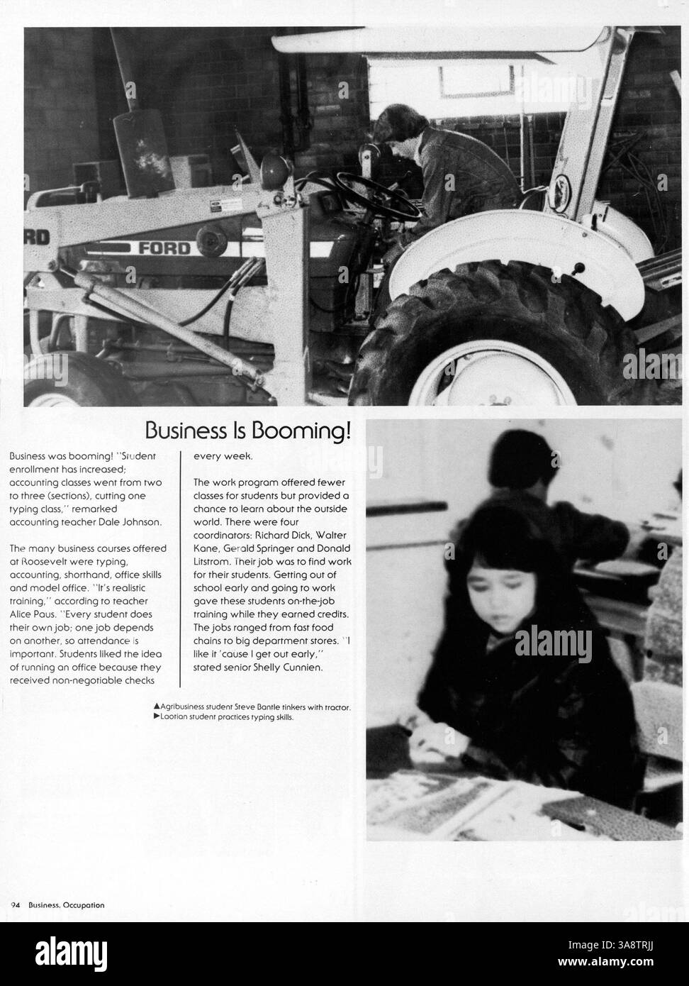 This 1982 Sagamore yearbook from Roosevelt High School documents the ...