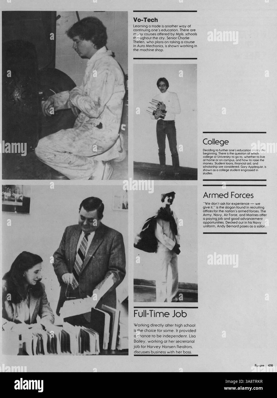 The 1982 Sagamore yearbook from Roosevelt High School captures ...