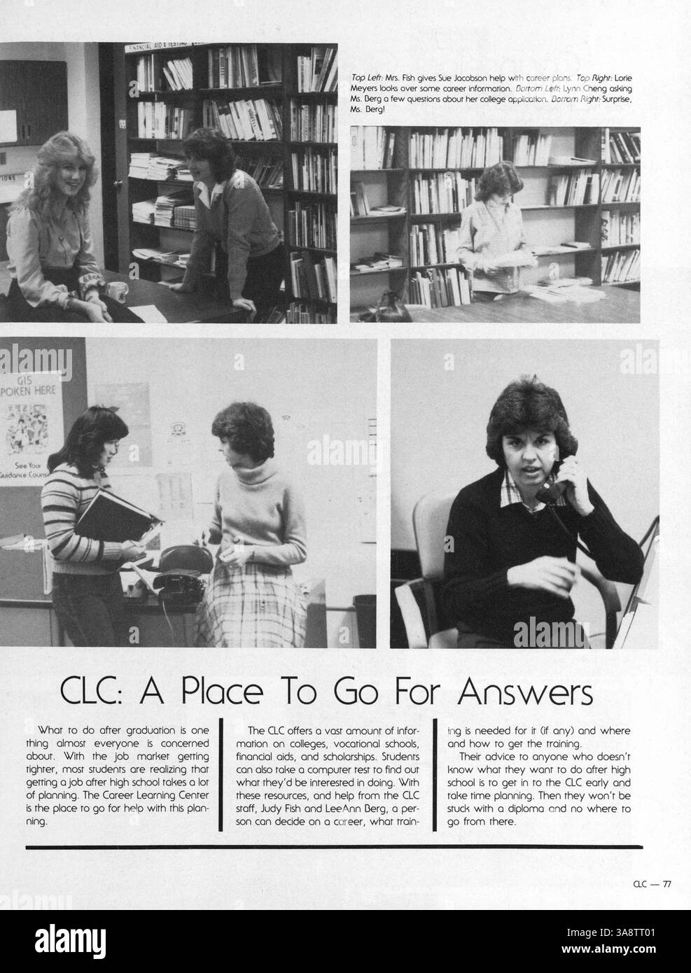 The 1983 yearbook from Park Center High School documents the highlights ...
