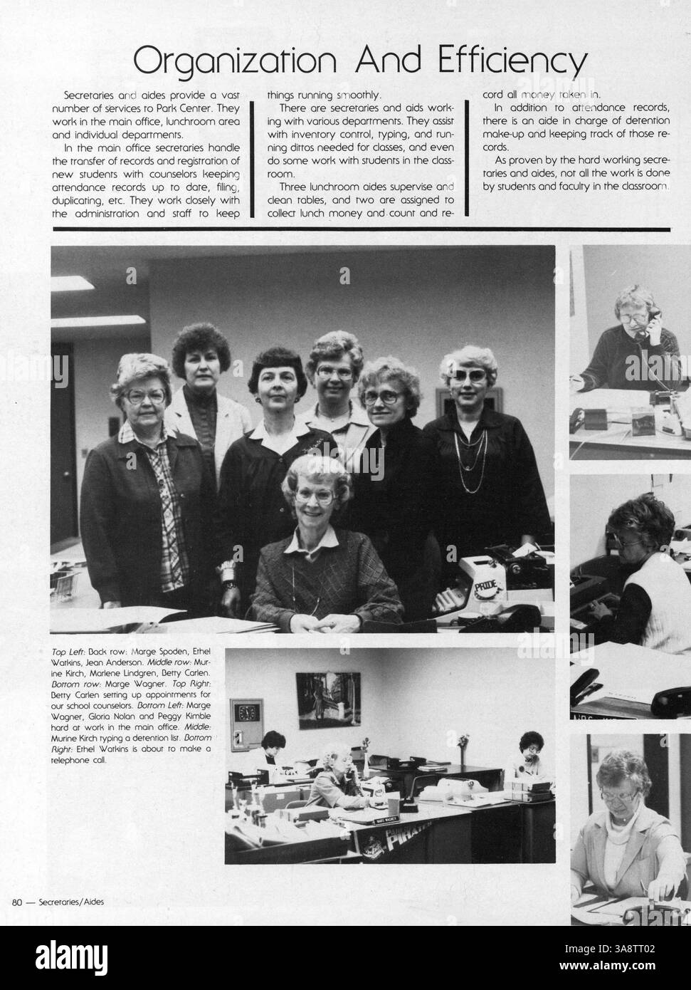 This 1983 Park Center High School yearbook features the key moments ...