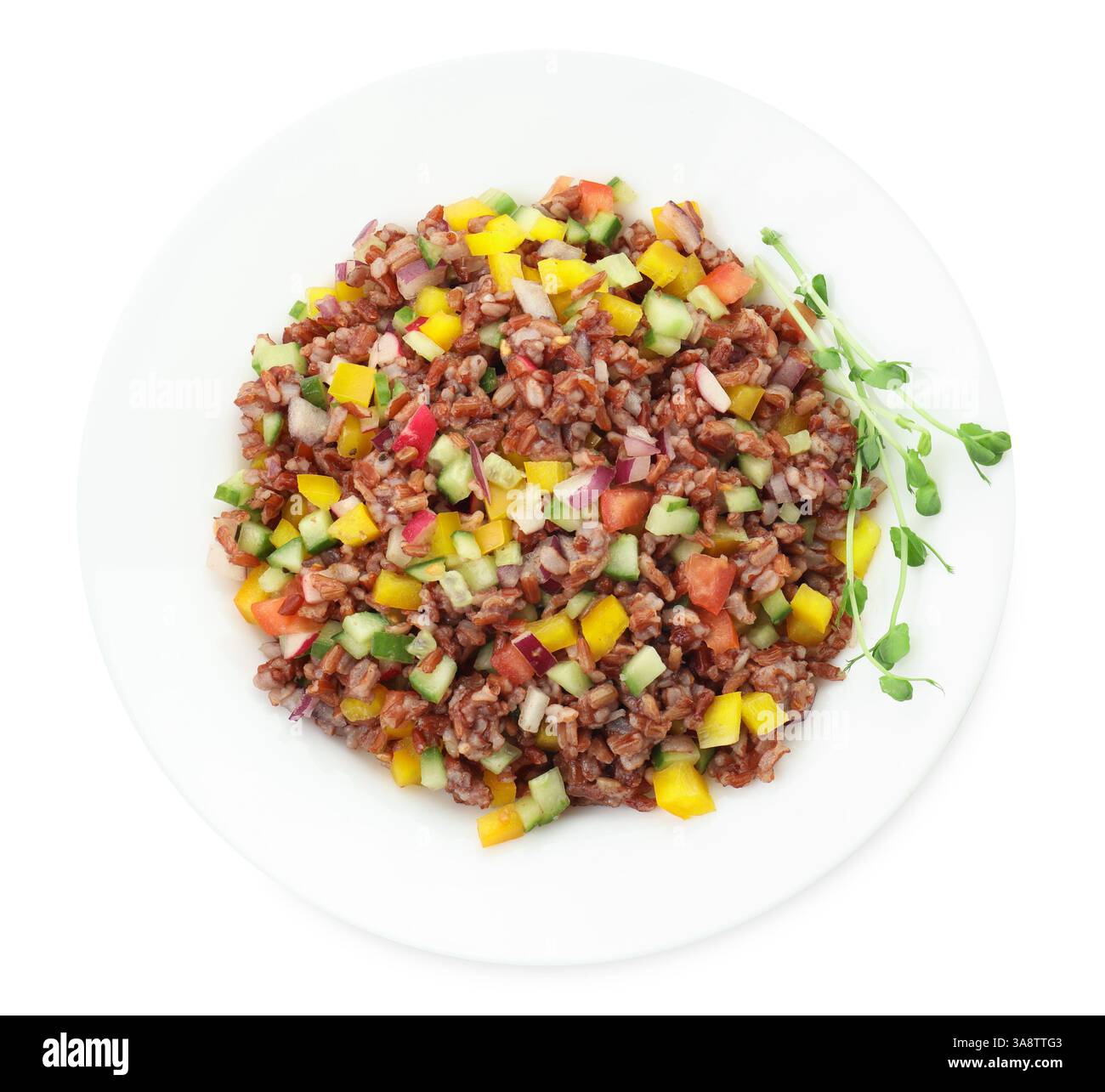 Brown rice top onions hi-res stock photography and images - Alamy