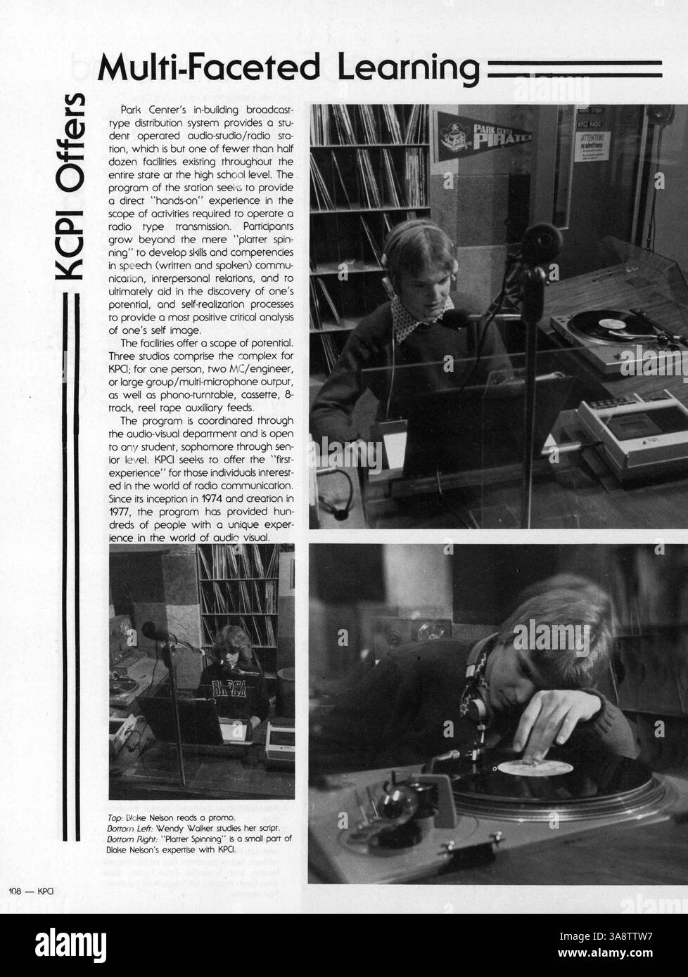 The 1983 yearbook from Park Center High School captures key moments ...