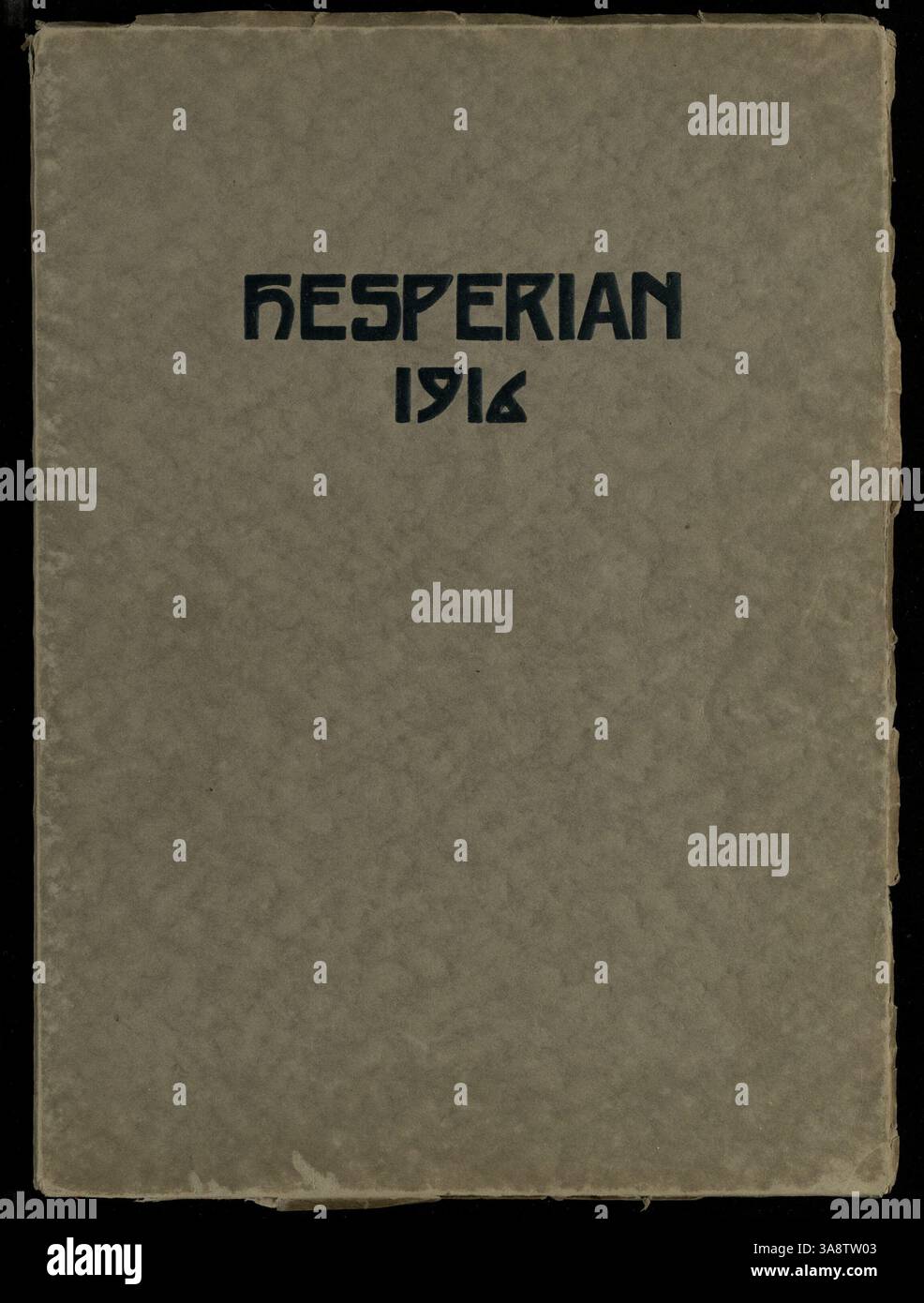 This high school yearbook from 1916, titled 'Hesperian,' documents the ...