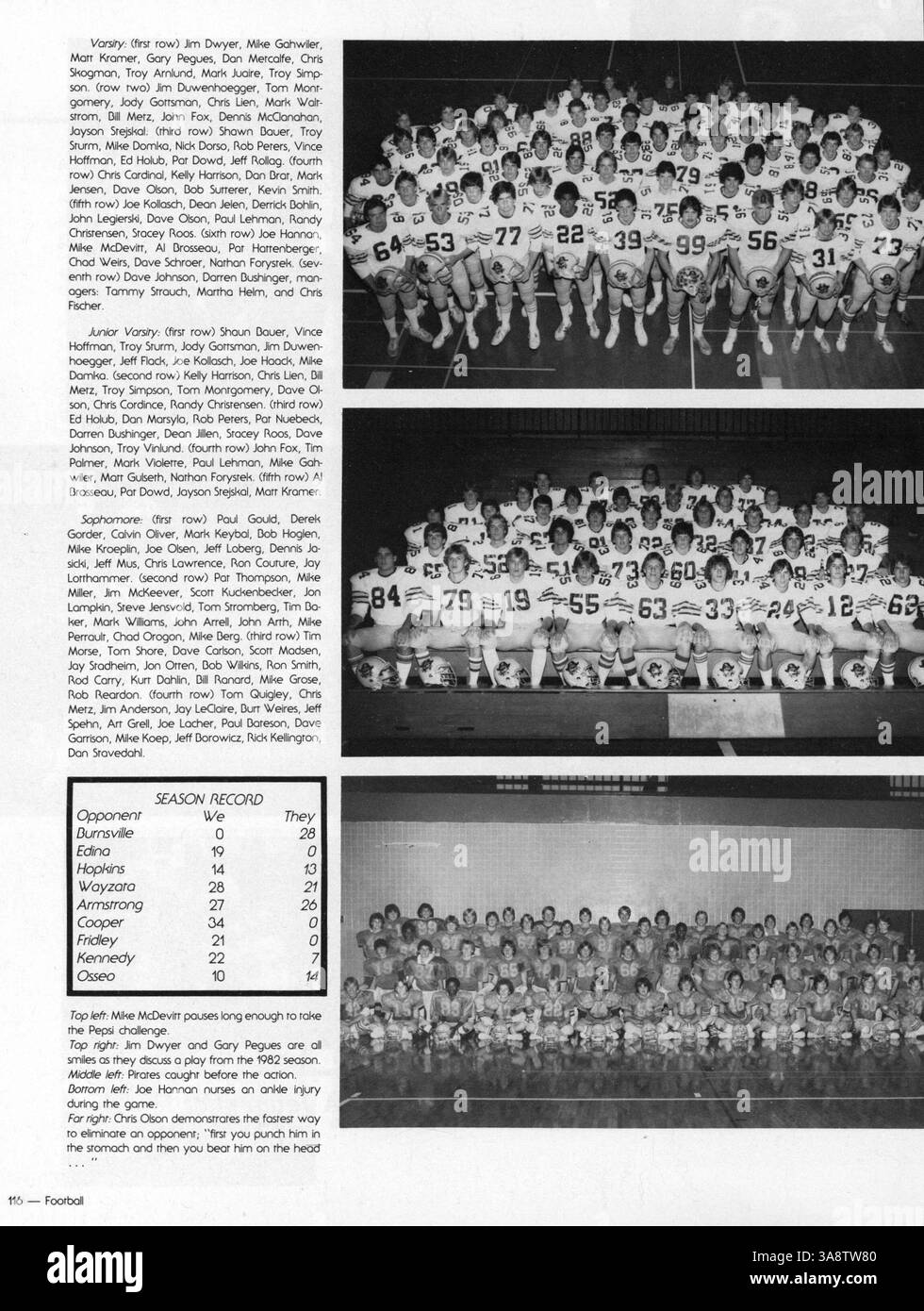 The 1983 yearbook from Park Center High School captures the essence of ...