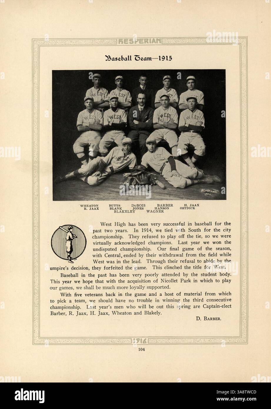 The 1916 'Hesperian' yearbook captures the essence of the 1915-1916 ...