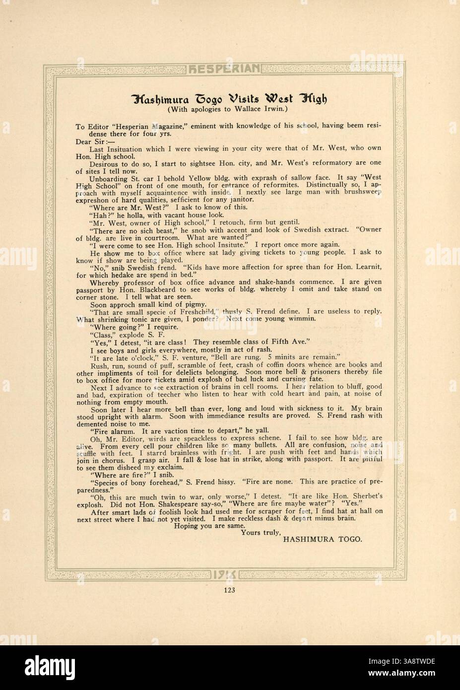 The 1916 'Hesperian' yearbook from West High School highlights student life, athletics, clubs ...