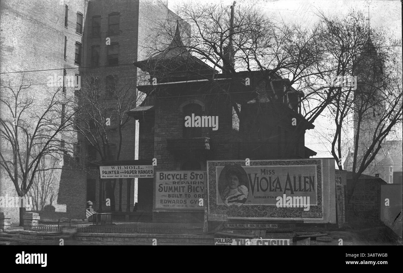 The Samuel Gale House, seen in this 1902 photograph, appears abandoned ...