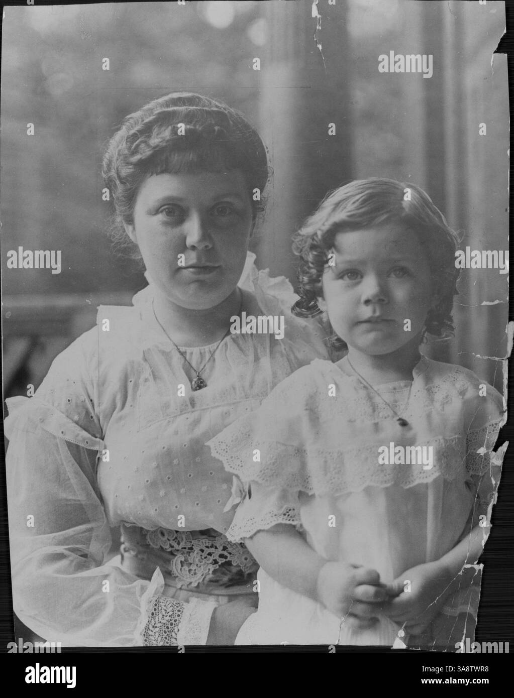 This image captures mrs rose wagner lauer and her daughter hi-res stock ...