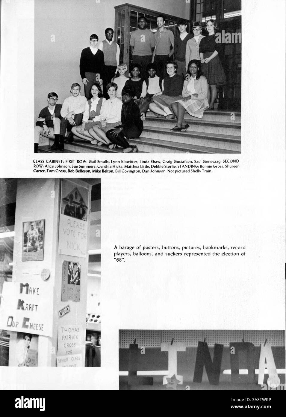 This 1968 Centralian yearbook captures the student body’s participation ...