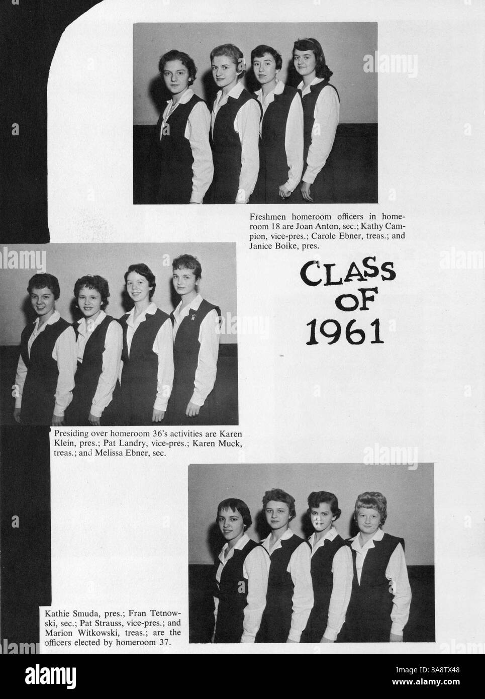The 1958 yearbook, 'Paduan,' from St. Anthony High School, details the ...