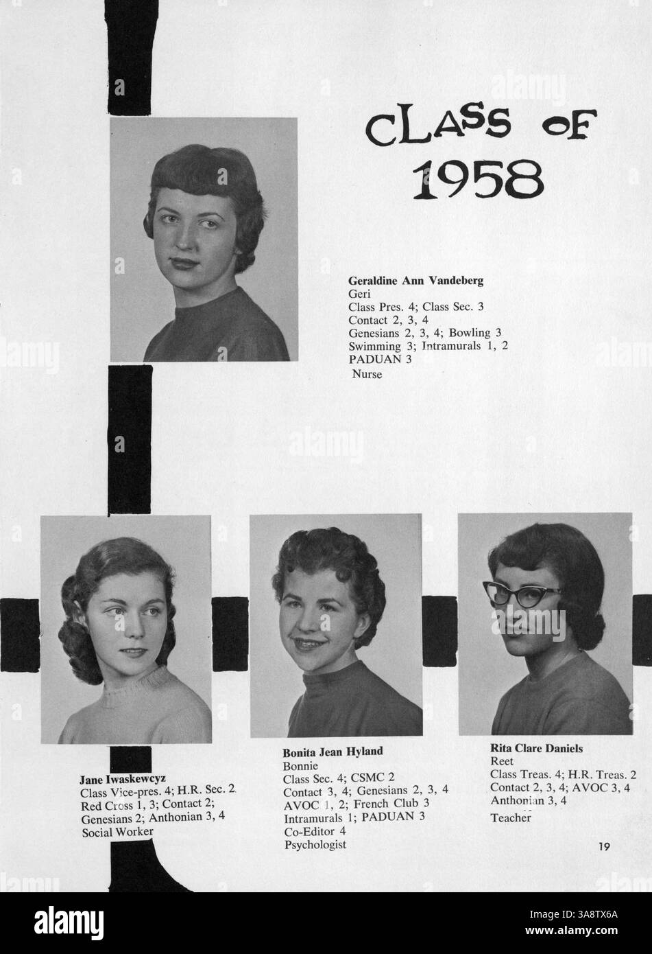 This 1958 edition of the 'Paduan' yearbook from St. Anthony High School ...