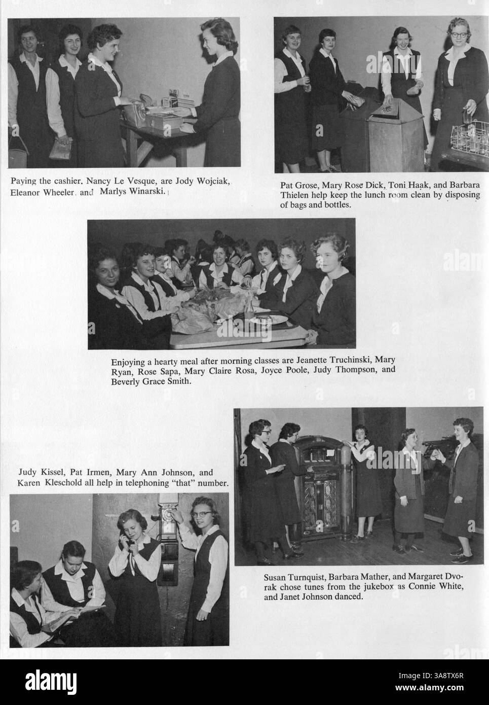 The 'Paduan' yearbook from St. Anthony High School, 1958, showcases the ...