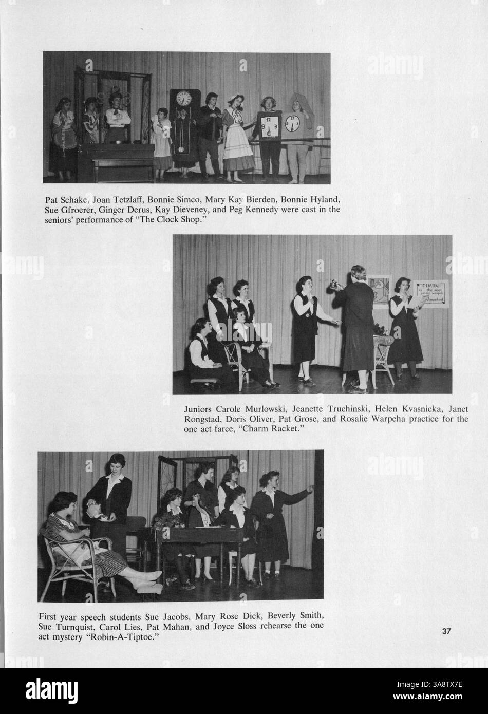St anthony high schools 1958 yearbook hi-res stock photography and ...