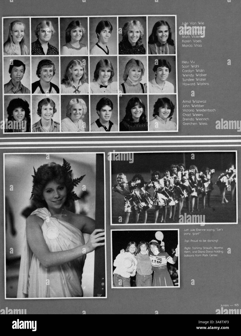 The 1983 yearbook from Park Center High School records the highlights ...
