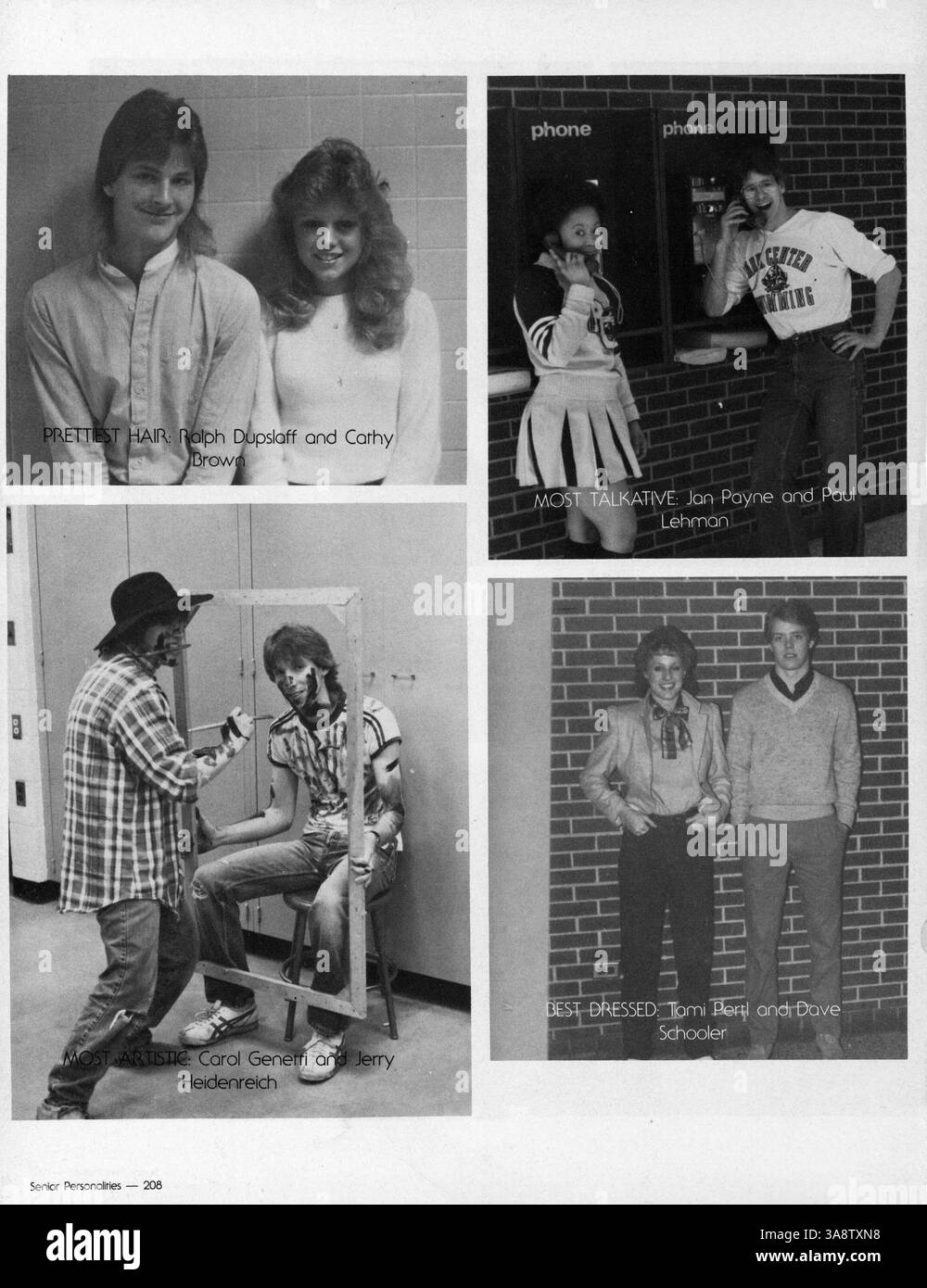 The 1983 Park Center High Yearbook showcases portraits of students and ...